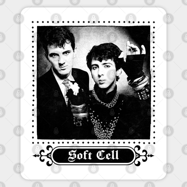 Soft Cell / Punksthetic Synthwave Fan Design - Soft Cell - Sticker ...